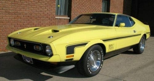 Bright Yellow (Grabber Yellow) 1970 Ford Mustang