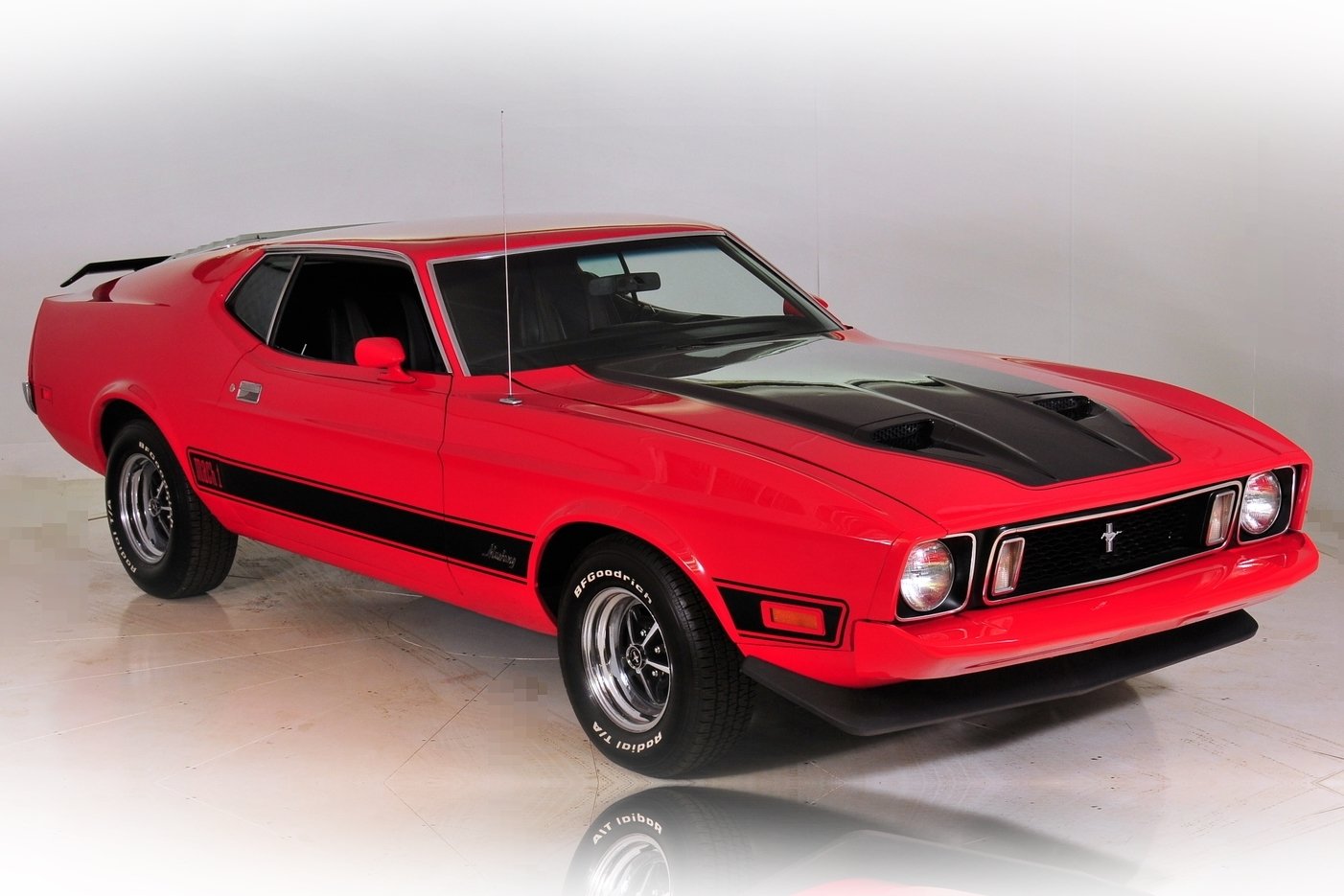 Bright Red 1973 Ford Mustang