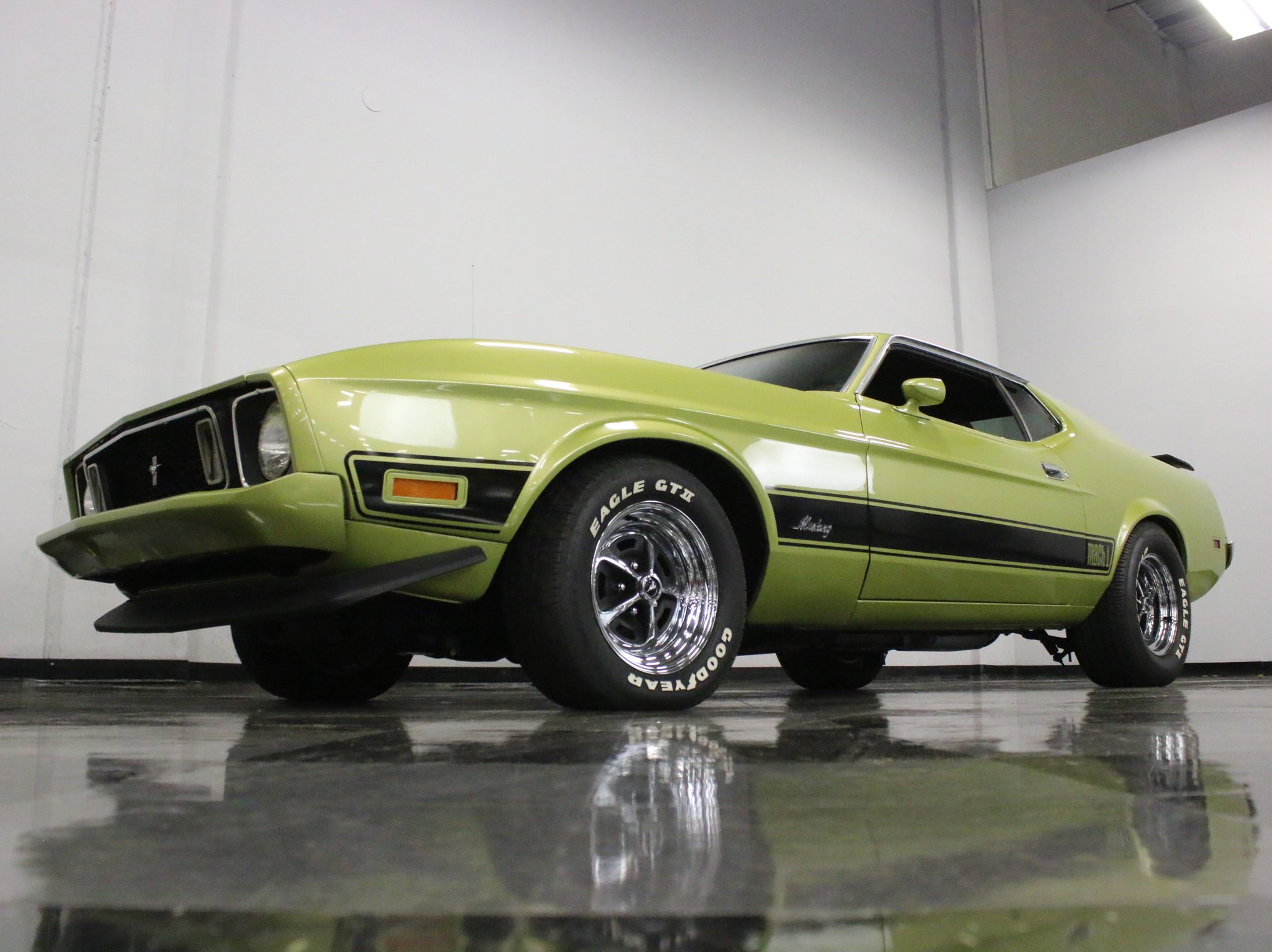 Bright Green Gold 1974 Ford Mustang