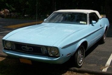 Light Blue 1972 Ford Mustang