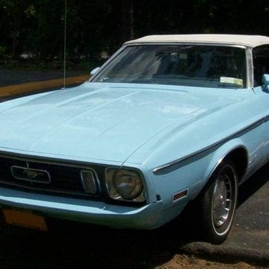 Light Blue 1972 Ford Mustang