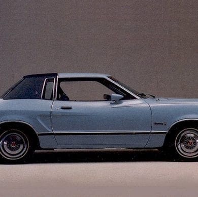 Light Blue 1974 Ford Mustang