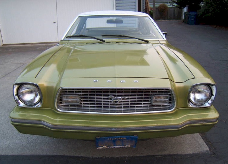Bright Green Gold 1974 Ford Mustang