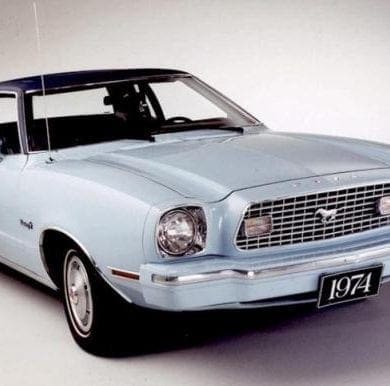 Light Blue 1974 Ford Mustang