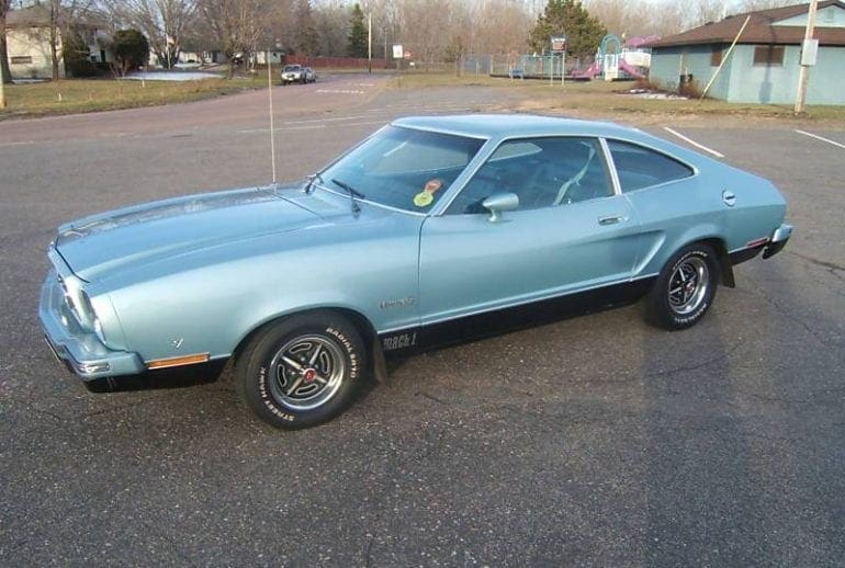 Pastel Blue 1975 Ford Mustang