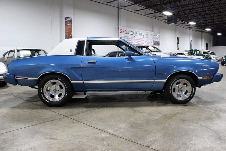Bright Blue 1976 Ford Mustang