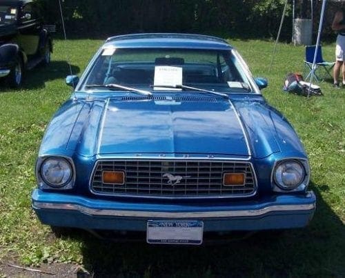 Medium Bright Blue 1974 Ford Mustang