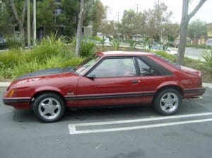 Bright Red 1980 Ford Mustang