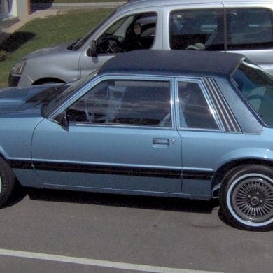 Medium Blue Glow 1981 Ford Mustang