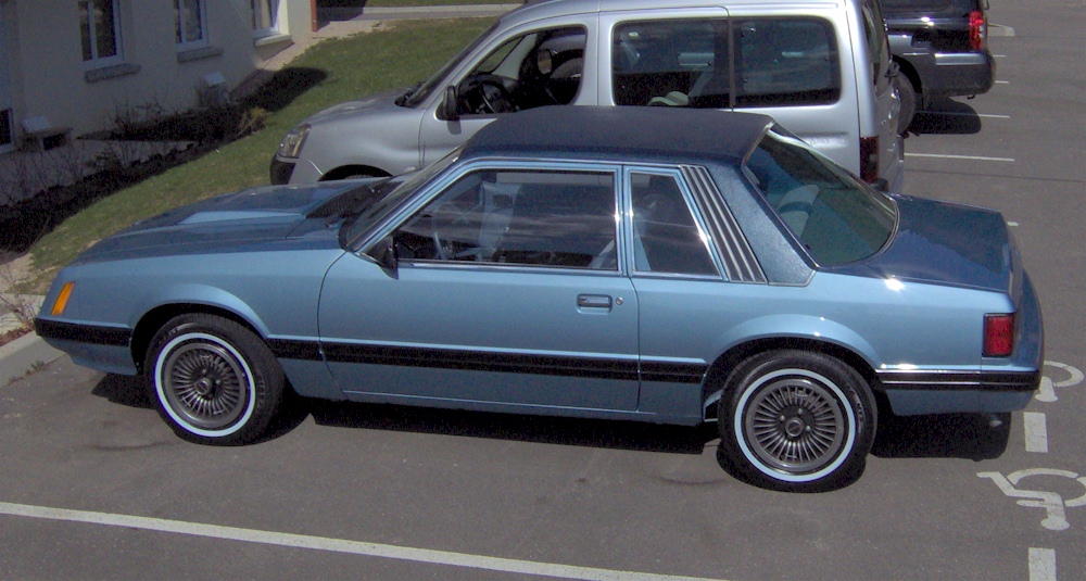 Medium Blue Glow 1981 Ford Mustang