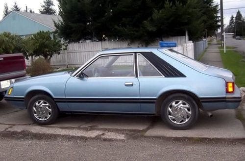 Light Medium Blue 1980 Ford Mustang