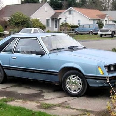 Light Medium Blue 1980 Ford Mustang
