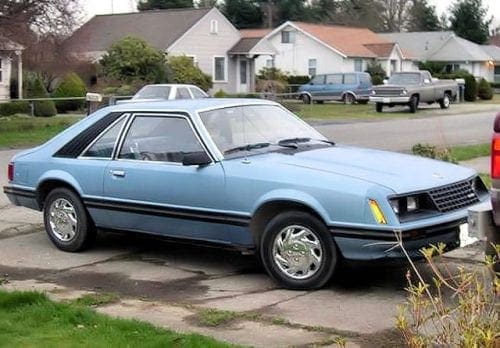 Light Medium Blue 1980 Ford Mustang