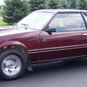 Medium Red 1981 Ford Mustang