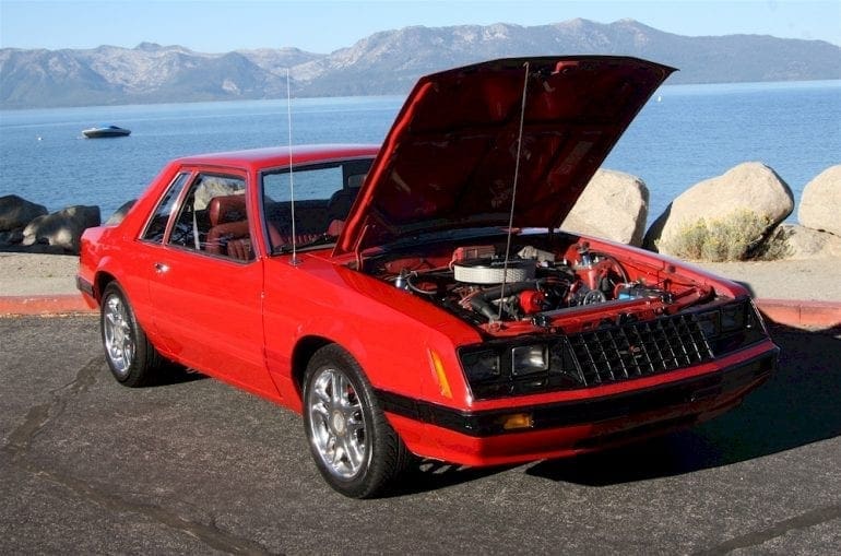 Bright Red 1981 Ford Mustang