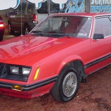 Bright Red 1981 Ford Mustang