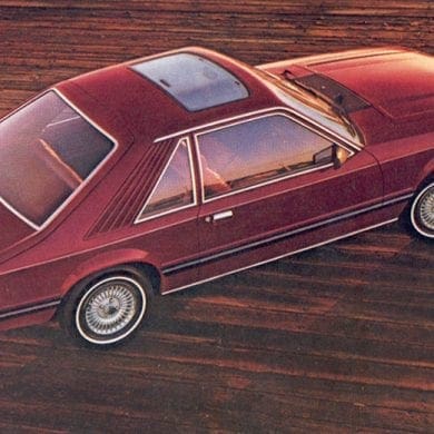 Medium Red 1981 Ford Mustang