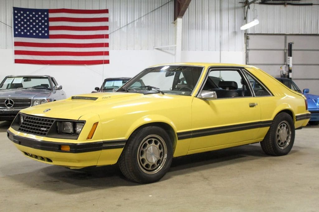 Medium Yellow 1983 Ford Mustang