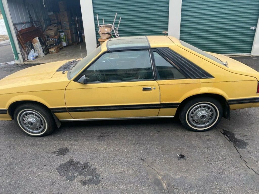 Medium Yellow 1982 Ford Mustang