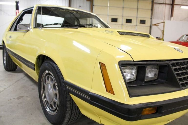 Medium Yellow 1983 Ford Mustang