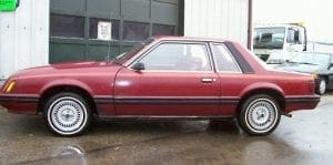Medium Red 1981 Ford Mustang