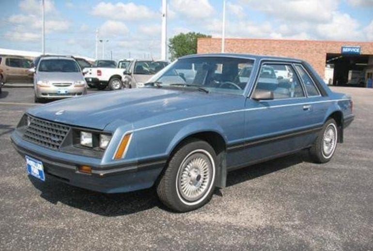 Medium Blue Glow 1982 Ford Mustang