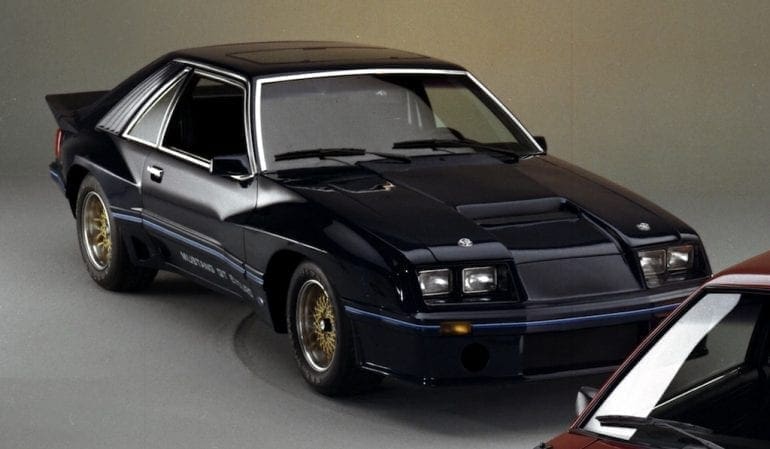 Dark Blue 1982 Ford Mustang