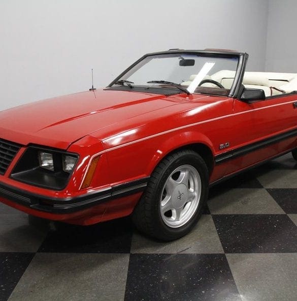 Bright Red 1983 Ford Mustang