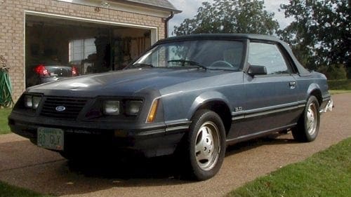 Midnight Blue 1985 Ford Mustang