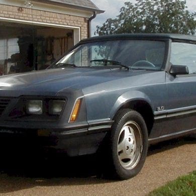Dark Academy Blue 1983 Ford Mustang
