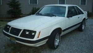 Polar White 1981 Ford Mustang