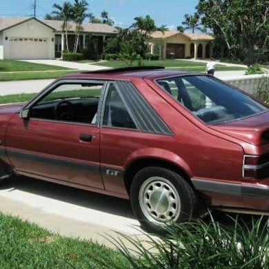 Medium Canyon Red 1985 Ford Mustang