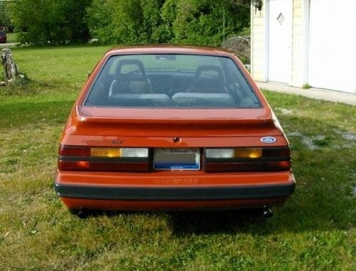 Light Canyon Red 1985 Ford Mustang