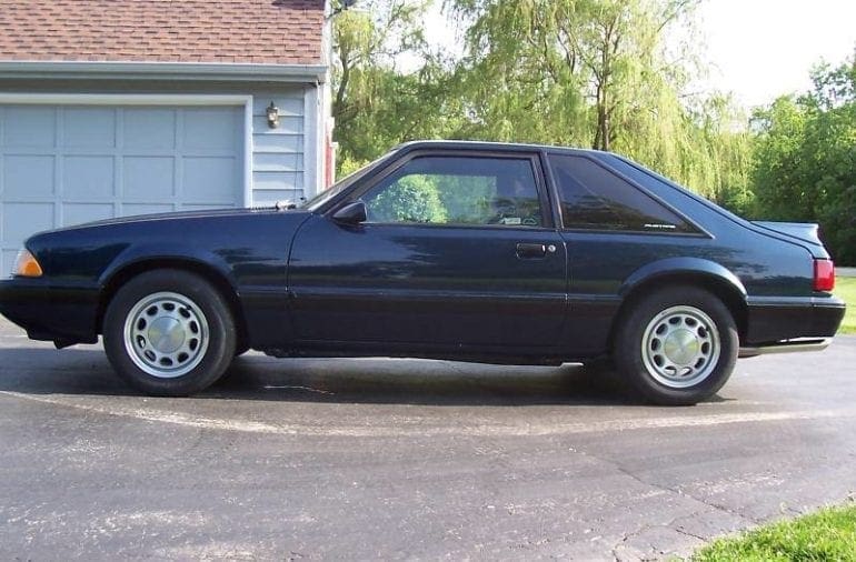 Dark Shadow Blue 1987 Ford Mustang