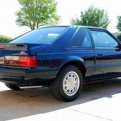 Twilight Blue 1990 Ford Mustang