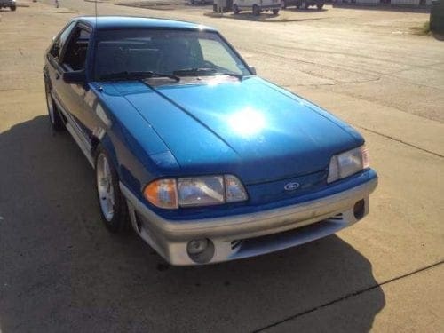 Ultra Blue 1991 Ford Mustang