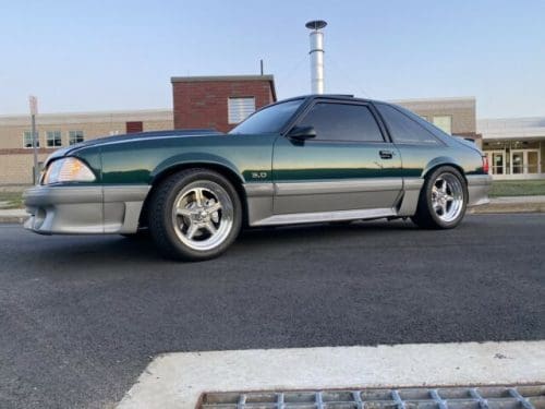Deep Emerald Green 1992 Ford Mustang