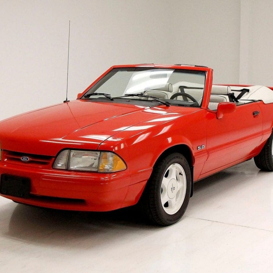 Vibrant Red 1992 Ford Mustang