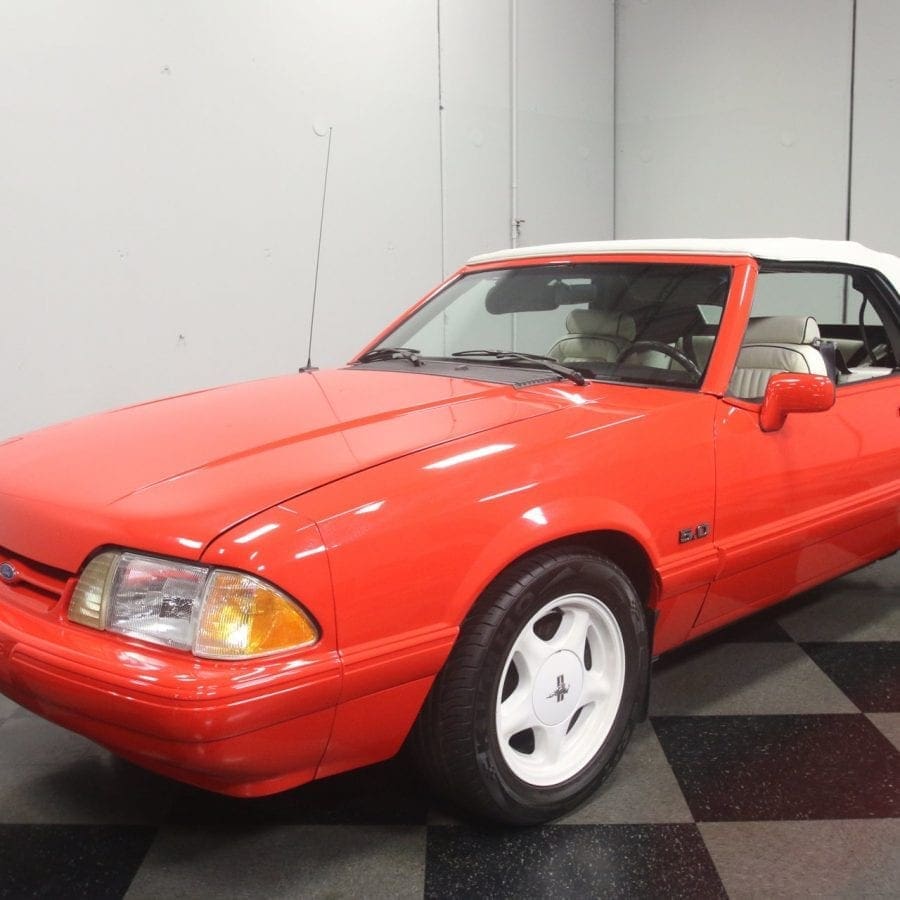 Bright Red 1992 Ford Mustang