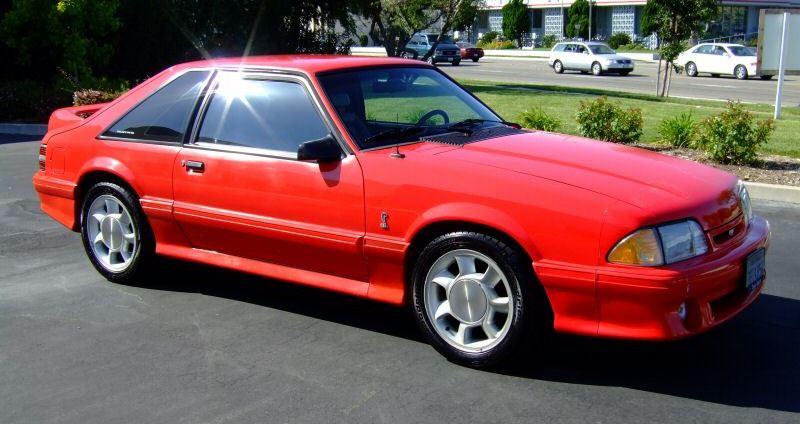 Vibrant Red 1993 Ford Mustang