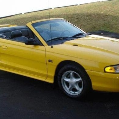 Canary Yellow 1995 Ford Mustang