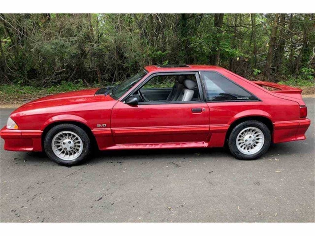 Scarlet Red 1987 Ford Mustang