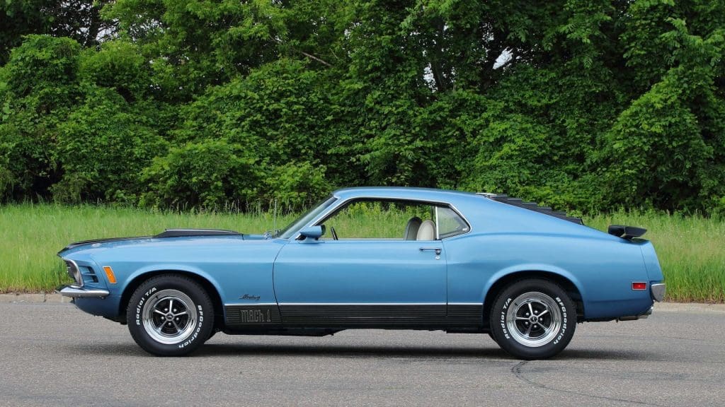 Medium Bright Blue 1970 Ford Mustang