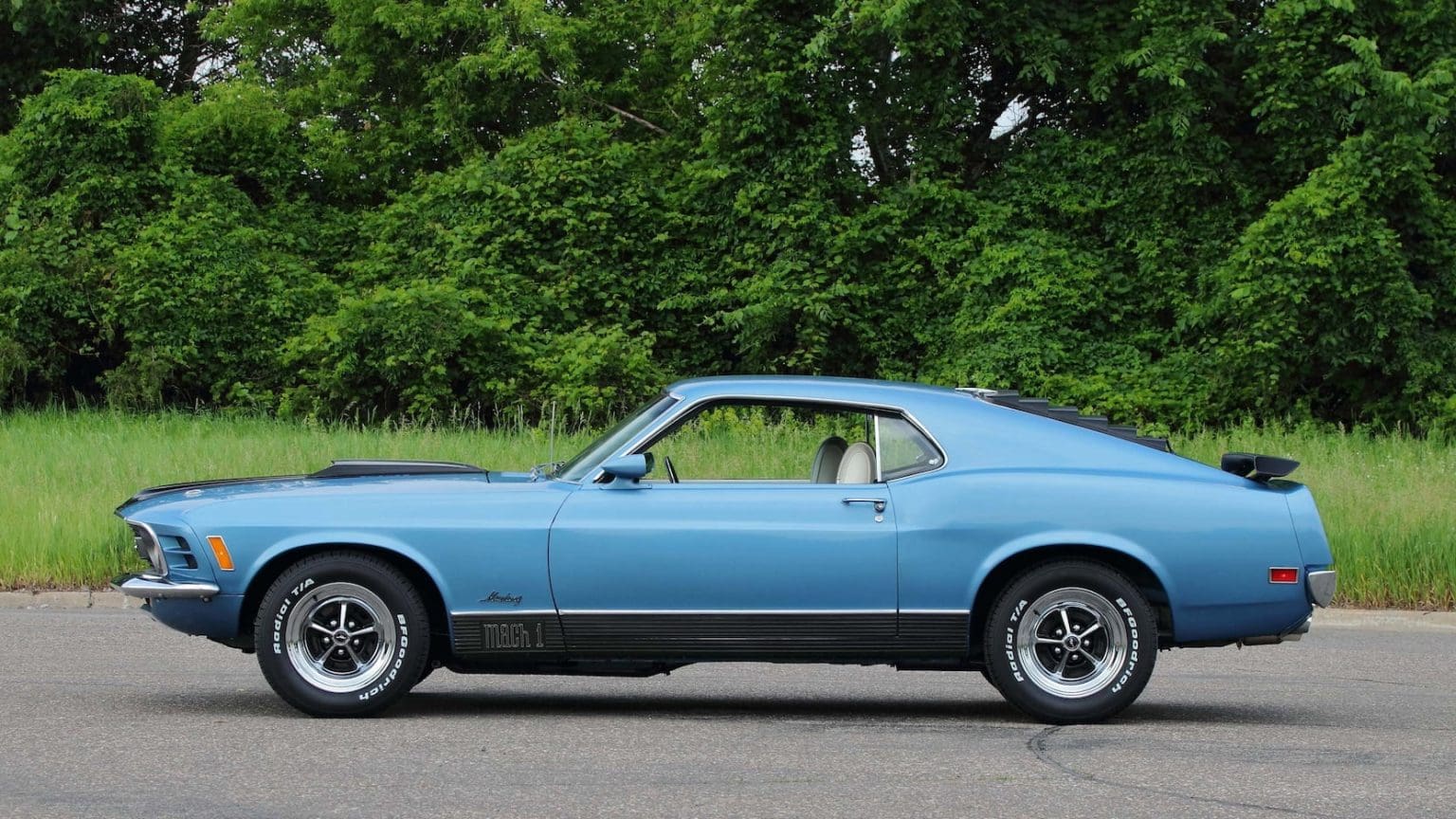 Medium Bright Blue 1970 Ford Mustang