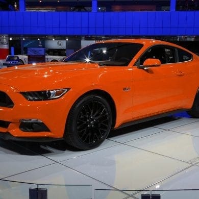 Competition Orange 2015 Ford Mustang