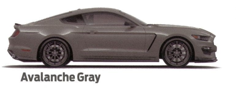 2016 Mustang Color Information