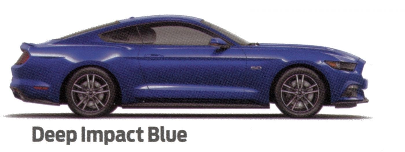 2016 Mustang Color Information