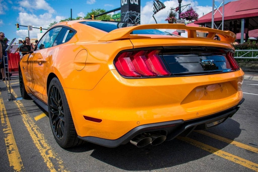 Orange Fury 2018 Ford Mustang