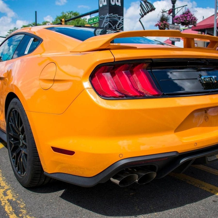Orange Fury 2018 Ford Mustang