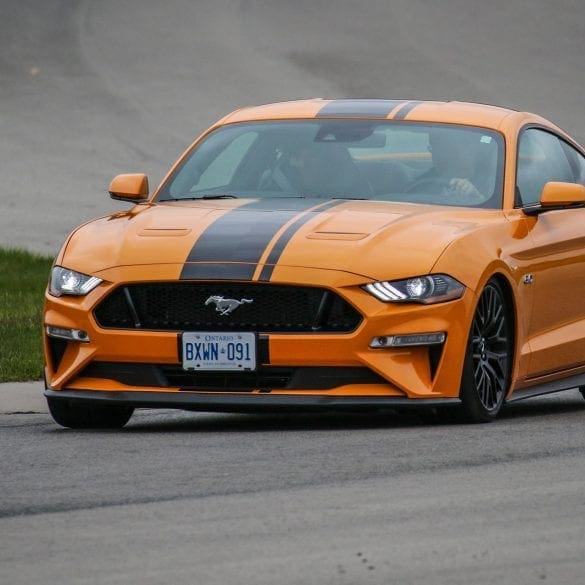 Orange Fury 2019 Ford Mustang